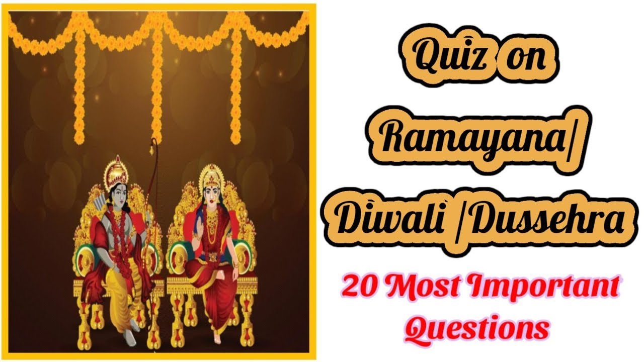 Quiz on Ramayana/Diwali Festival in English| GK quiz on Lord Rama ...