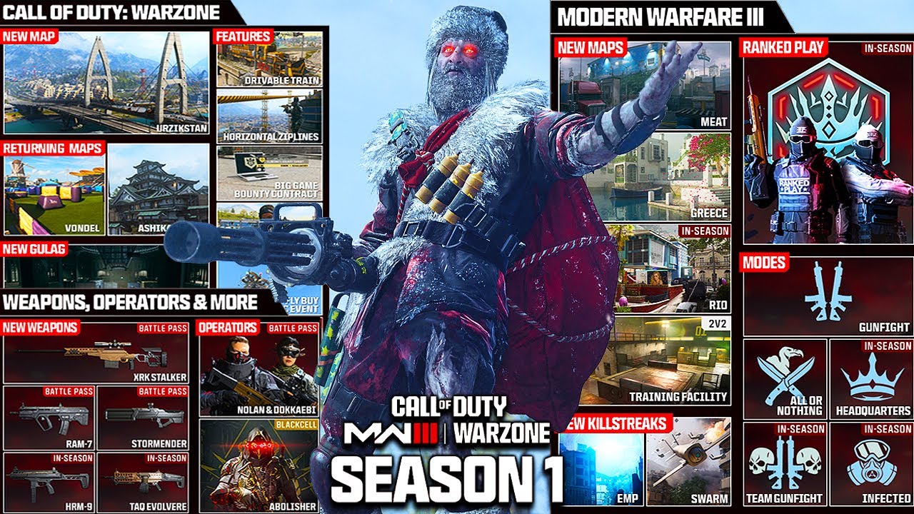 NEW MASSIVE COD MODERN WARFARE 3 SEASON 1 UPDATE! (Christmas Event, 5 ...
