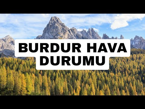 Burdur Hava Durumu - Gökgürültülü Sağanak Yağış Geliyor