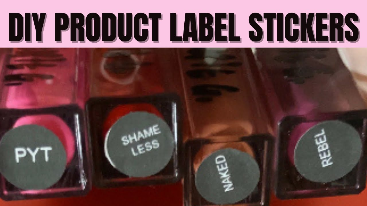 How to make product sticker labels | DIY MUST WATCH | KESH THO - YouTube