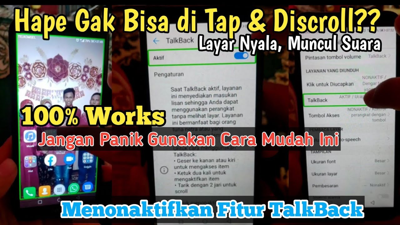 Solusi Hape Tidak Bisa Di Scroll dan Tap Sentuh Tapi Layar Nyala l Cara ...