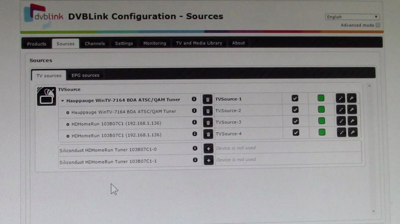 DvbLink TV Server, v5.5, Part 3 - Favorites, Settings & Monitoring ...