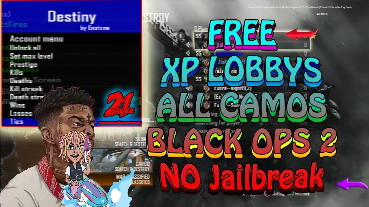 [Bo2] New | Destiny Mod Menu Modded Lobbies On PS3 (All UNLOCKS ...