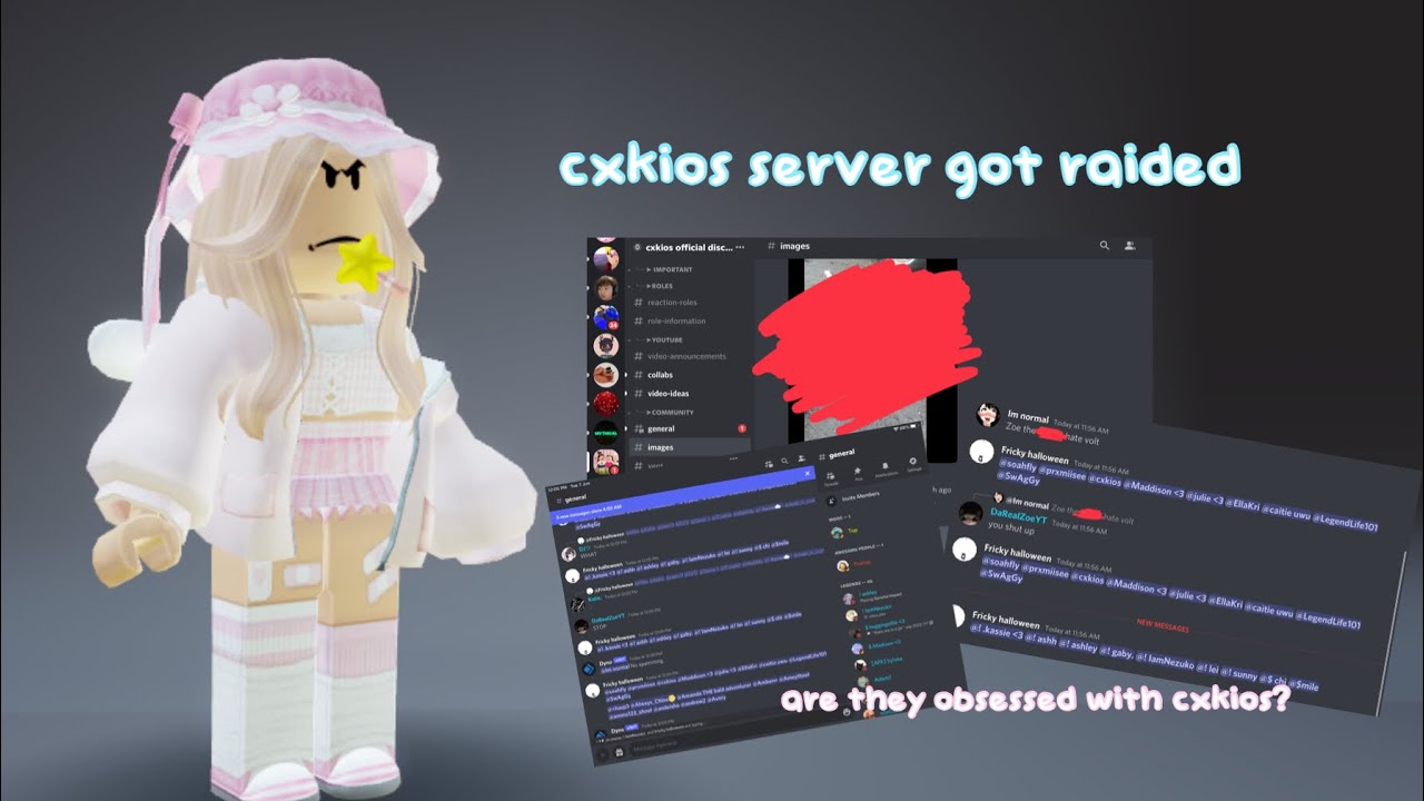 Cxkios server got raided? @cxkios |DaRealZoeYT| - YouTube