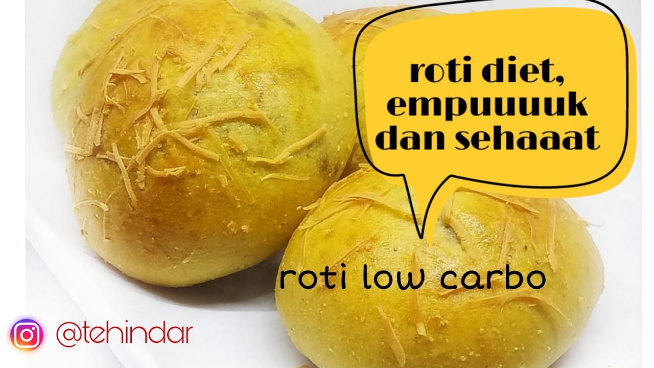 Roti diet low carbo sangat lembut dan empuk/keto - YouTube