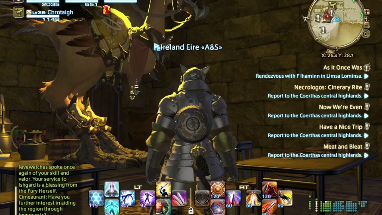 Final Fantasy XIV FFXIV PLD Paladin Ireland Eire Observatorium ...