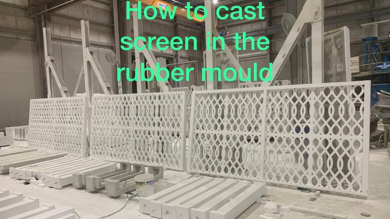 Screen fabrication GFRC - YouTube