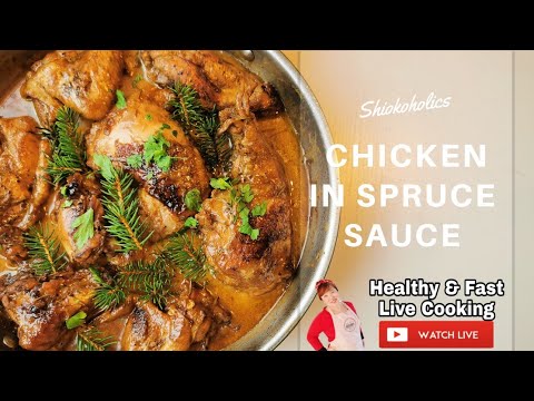 Chicken in spruce sauce - YouTube