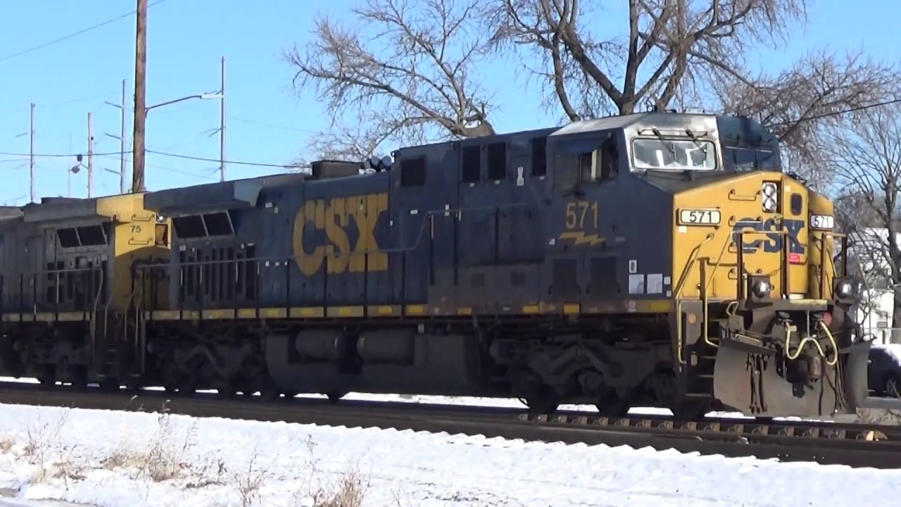 CSX Intermodal Train - YouTube