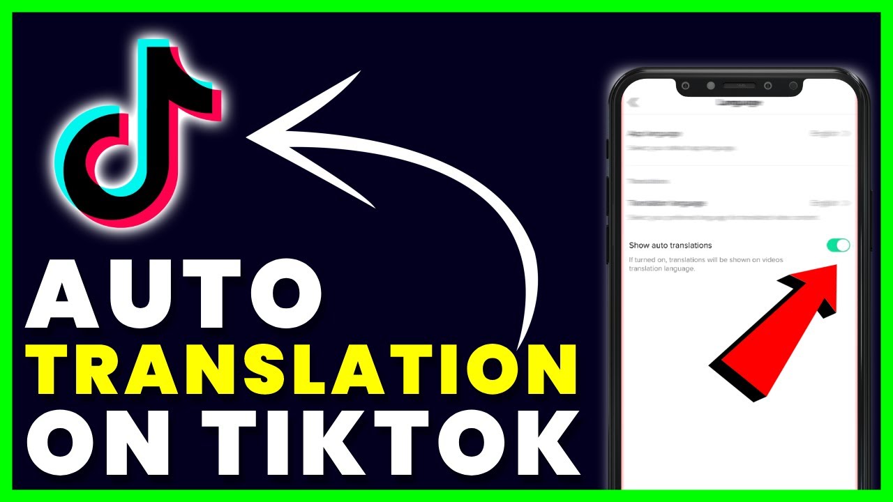 How to Enable / Turn On Auto translation On TikTok - YouTube