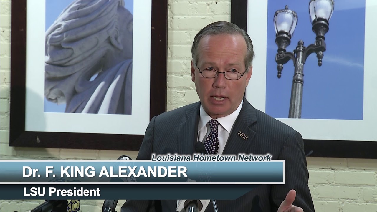 LSU President F. King Alexander Addresses Baton Rouge Press Club - YouTube