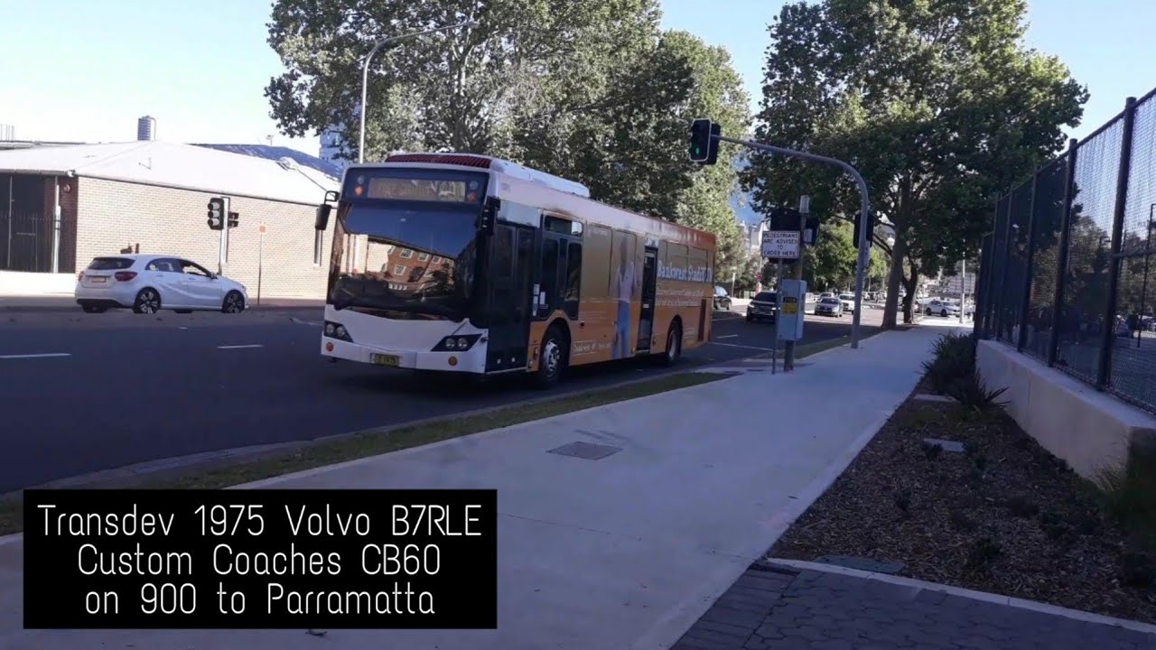 Transdev 1975 Volvo B7RLE Custom Coaches CB60 on 900 to Parramatta ...