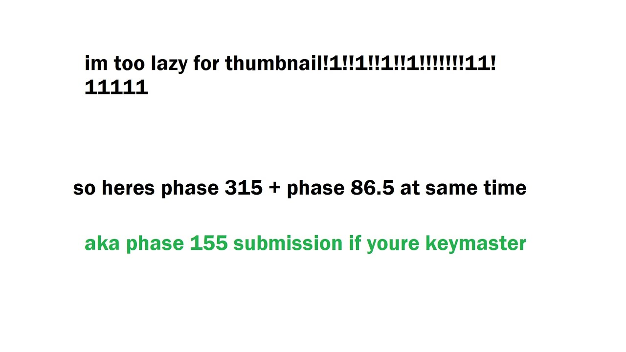 phase 155 submission - YouTube