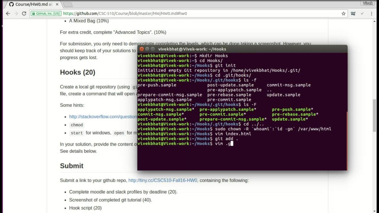 Post Commit Hooks Script to automate server - YouTube