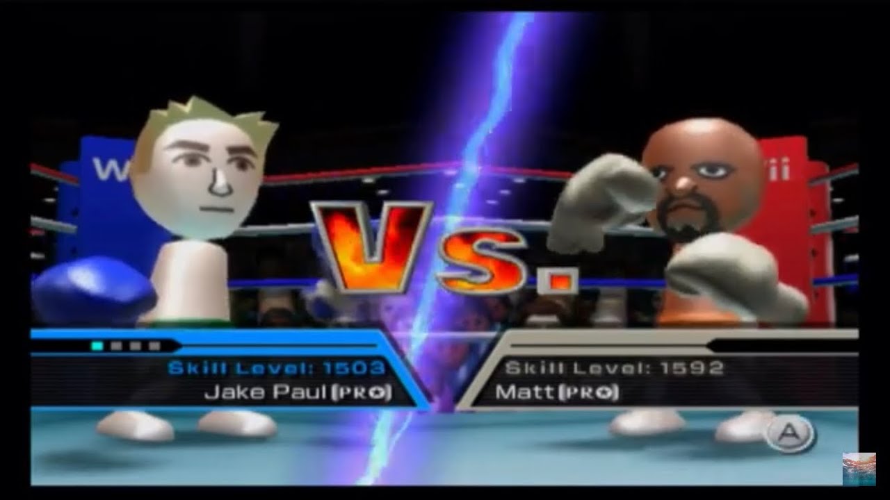 Jake Paul vs Matt Wii Sports Boxing - YouTube