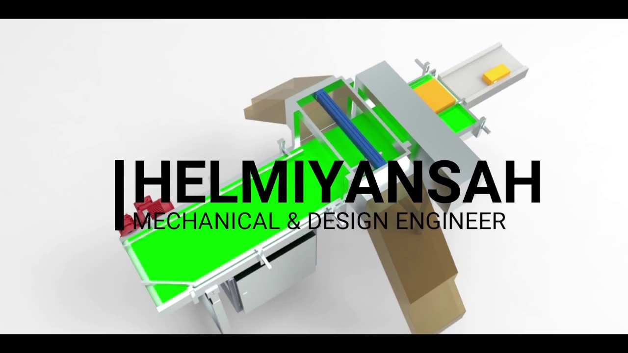 CONVEYOR ANIMATION KEYSHOT 4 BARCODE SYSTEM WITH REJECTOR. - YouTube