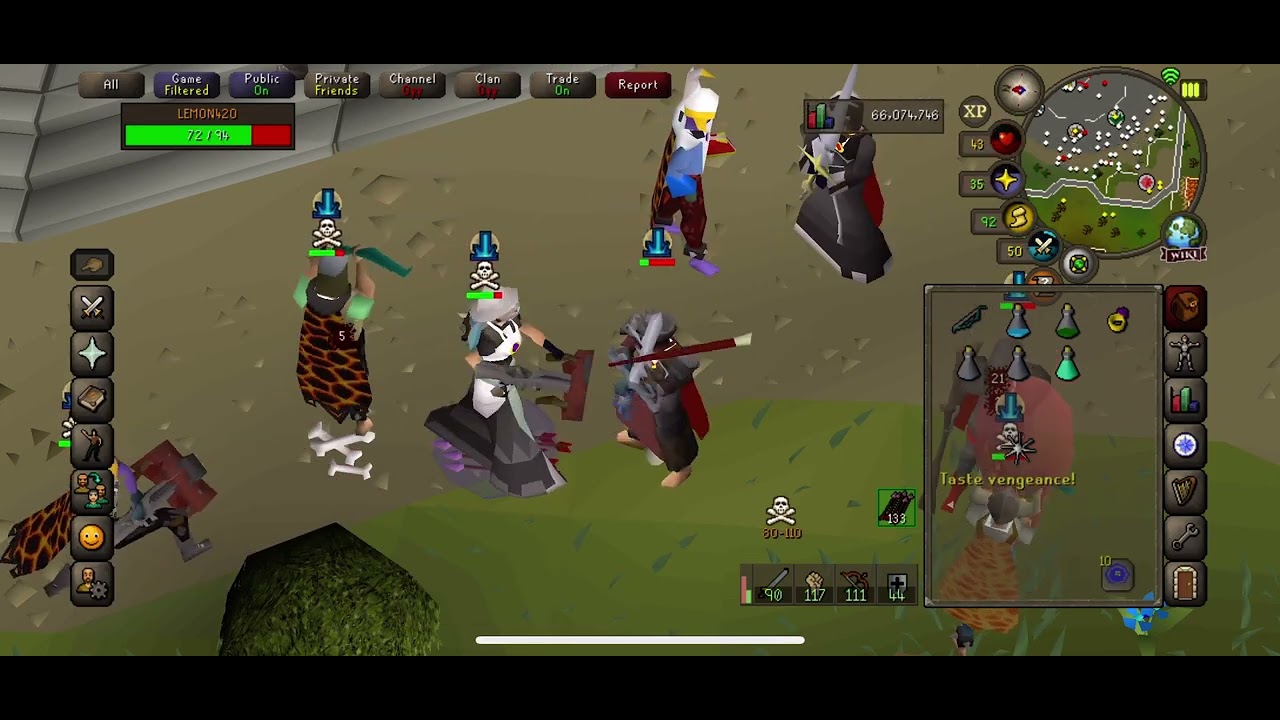 Osrs mobile pking - samurai - YouTube