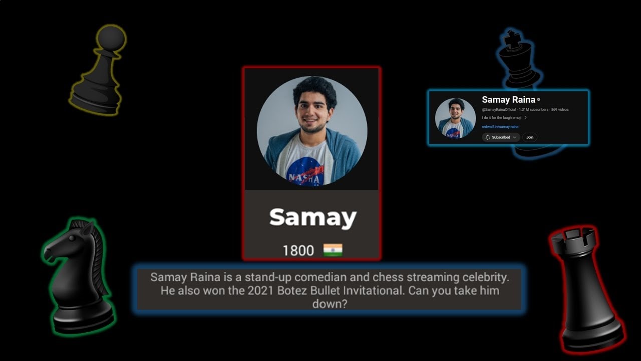 HOW TO BEAT SAMAY RAINA BOT | HOW TO BEAT SMAY IN CHESS.COM | I BEAT ...