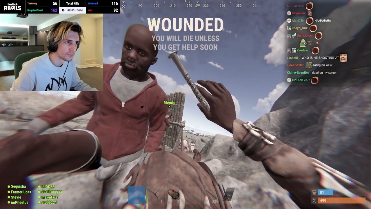 xQc Plays Rust Twitch Rivals (Part 2) - YouTube