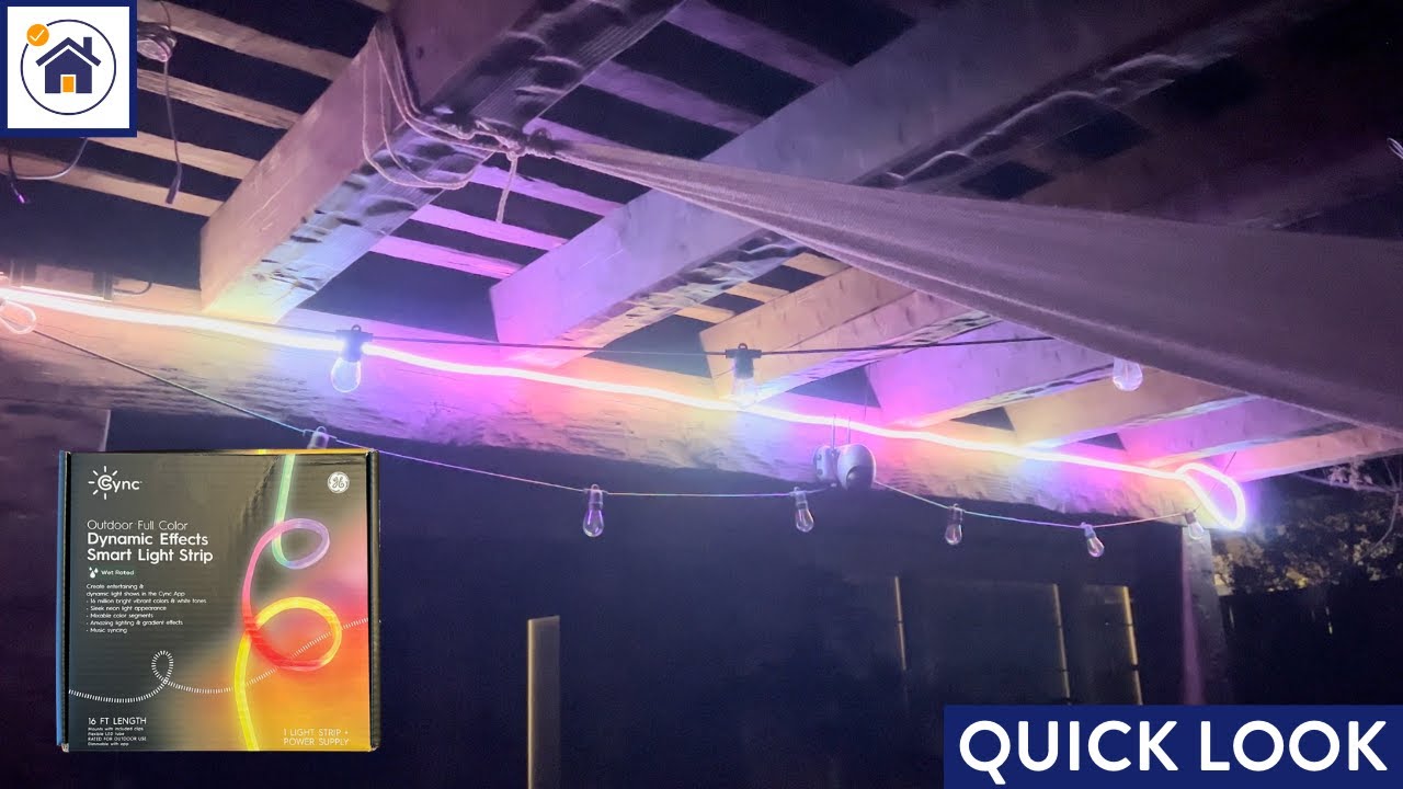 QUICK LOOK: GE CYNC Dynamic Effects Smart LED Outdoor Light Strip ...