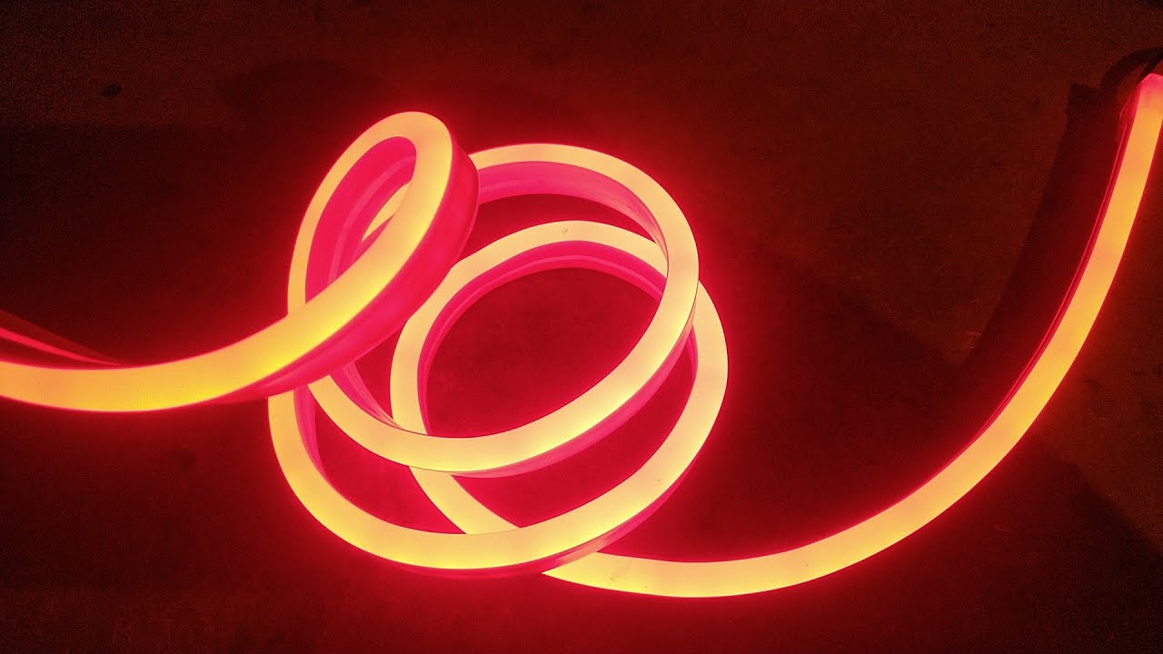 LED "neon". A new and interesting miniature variant. - YouTube