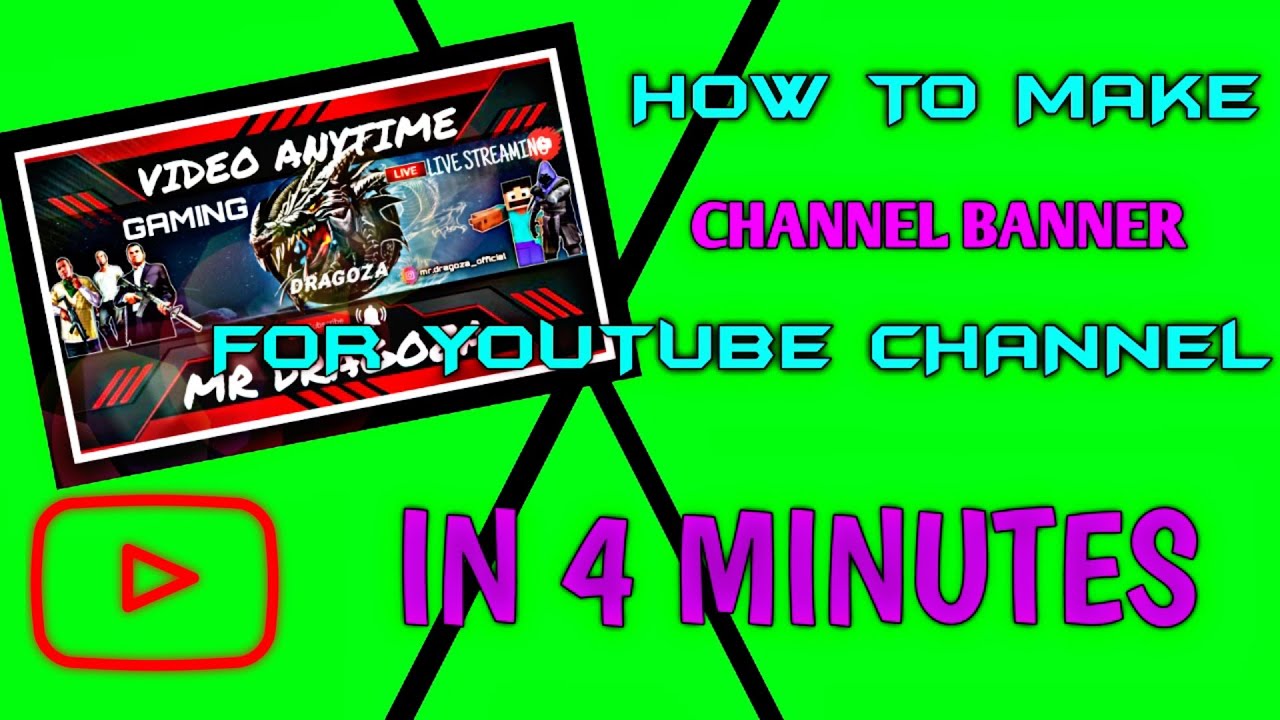 HOW TO MAKE CHANNEL BANNER LIKE TECHNO GAMERZ IICHANNEL BANNER IN ...