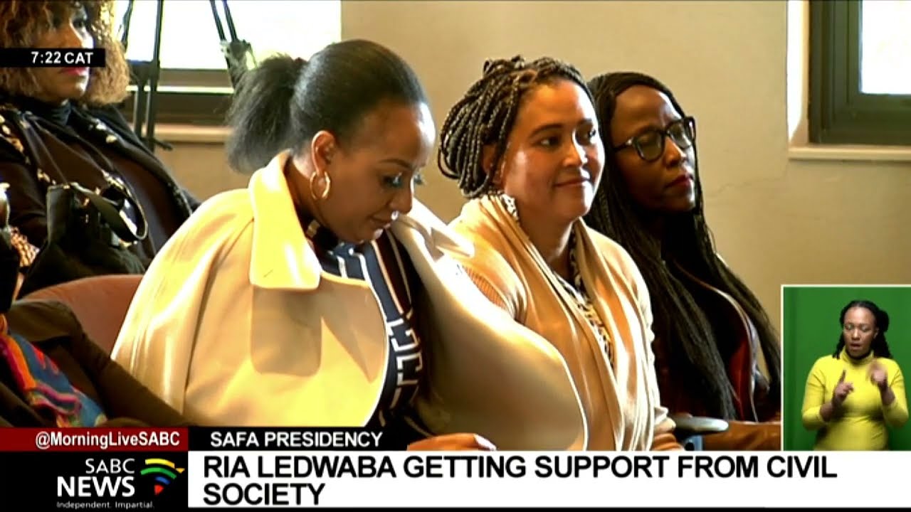 SAFA Presidency | Ria Ledwaba getting support from civil society - YouTube