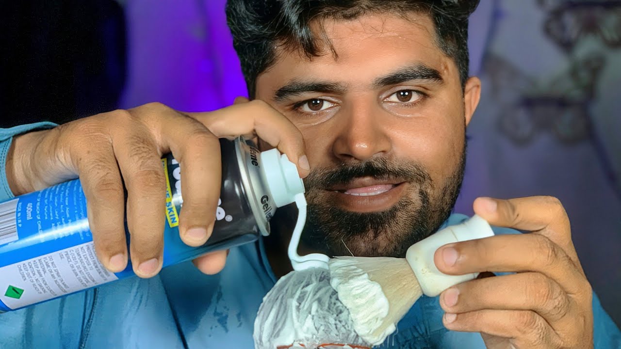 Foamy ASMR with Shaving Cream & Brush | Deep Relaxation & Tingles #asmr ...