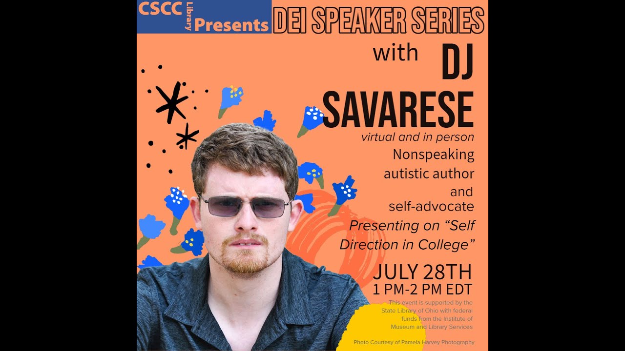 DEI Speaker Series: DJ Savarese "Self Direction in College - YouTube
