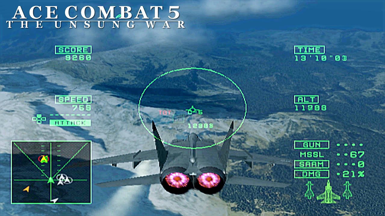 Clean and Blue Ace Combat 5 The Unsung War Blind Spot MIG-31 ...