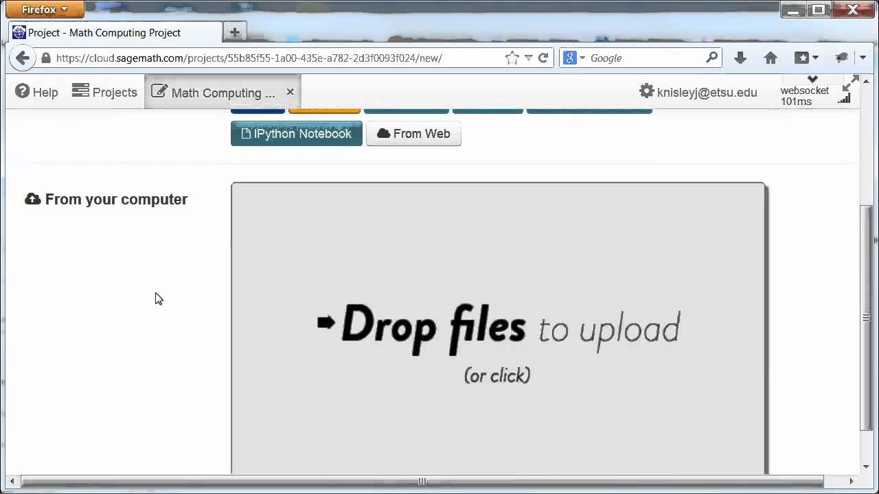 Getting Started with IPython Notebook in the SageMathCloud - YouTube