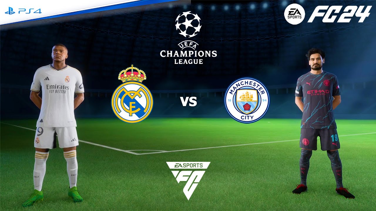 FC 24 PS4 - Real Madrid vs Man City | UEFA Champions League 24/25 - YouTube