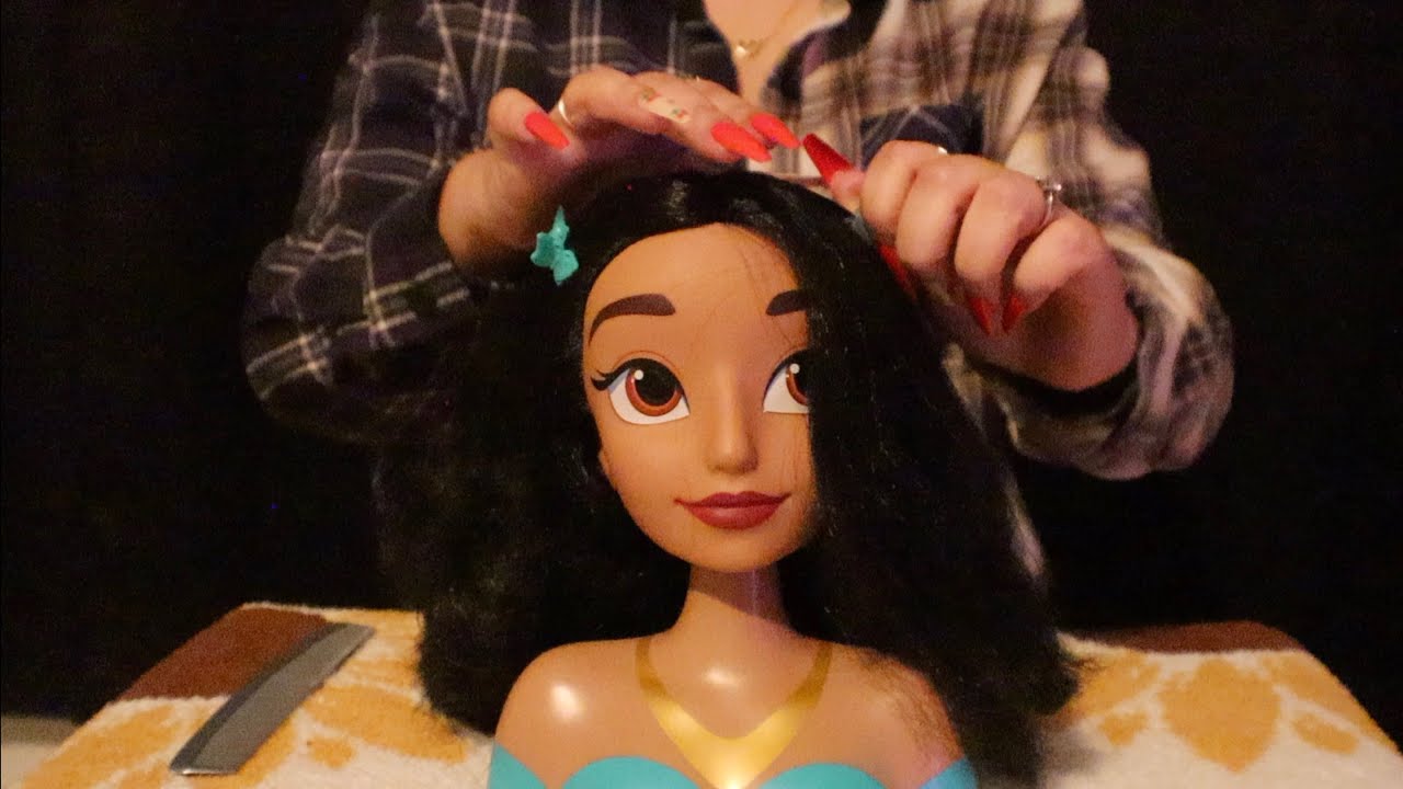 ASMR Styling Princess Jasmine's Hair| Relaxing Hair Brushing Sounds ...