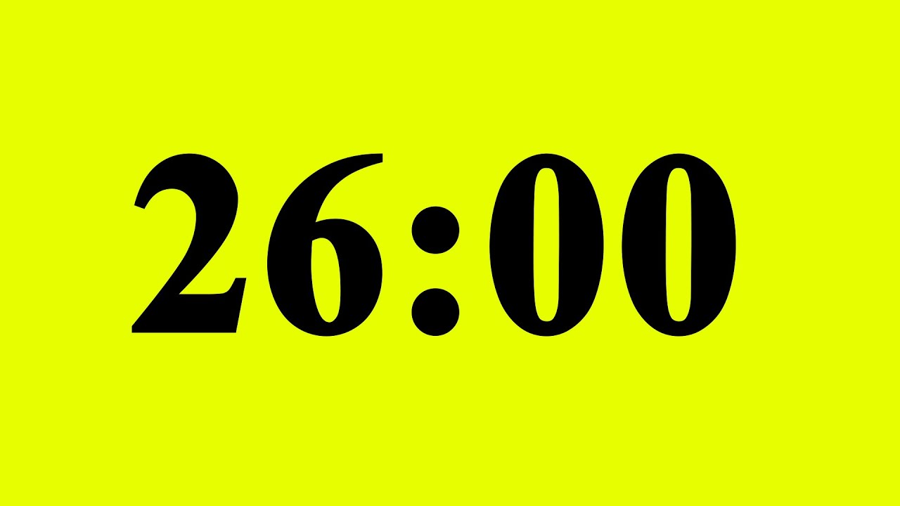 26 Minute Timer - YouTube