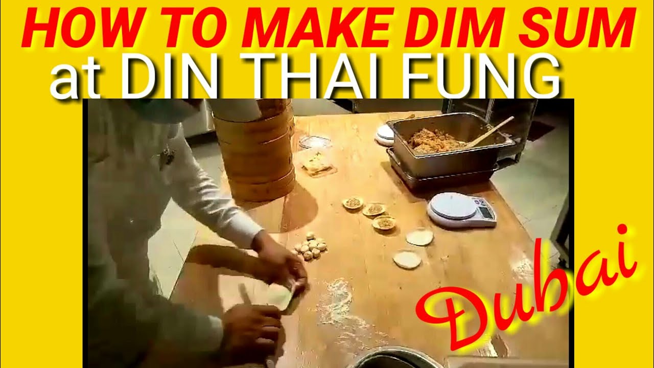HOW TO MAKE DIM SUM WRAPPER AT DIN THAI FUNG - YouTube