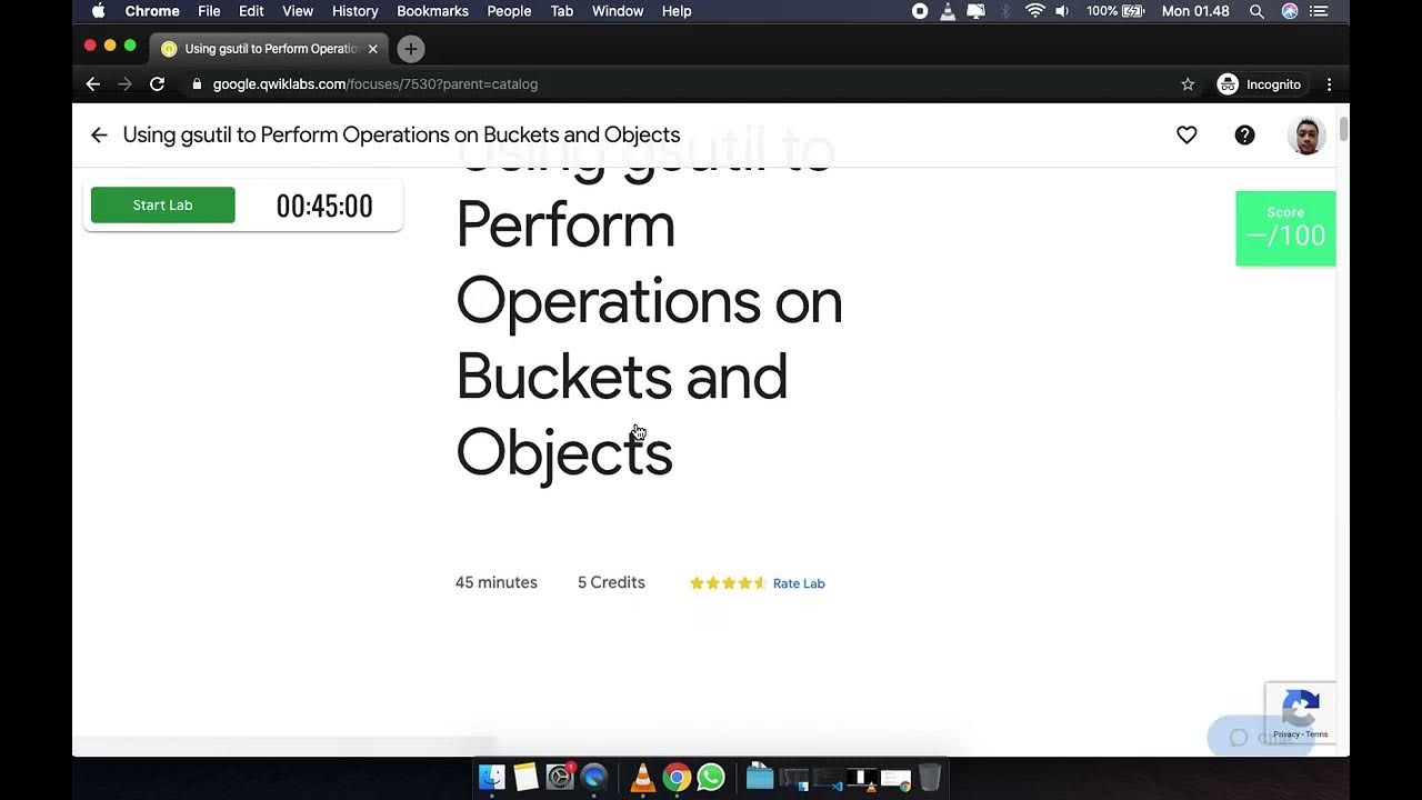 Qwiklabs Using gsutil to Perform Operations on Buckets and Objects GSP130 - YouTube