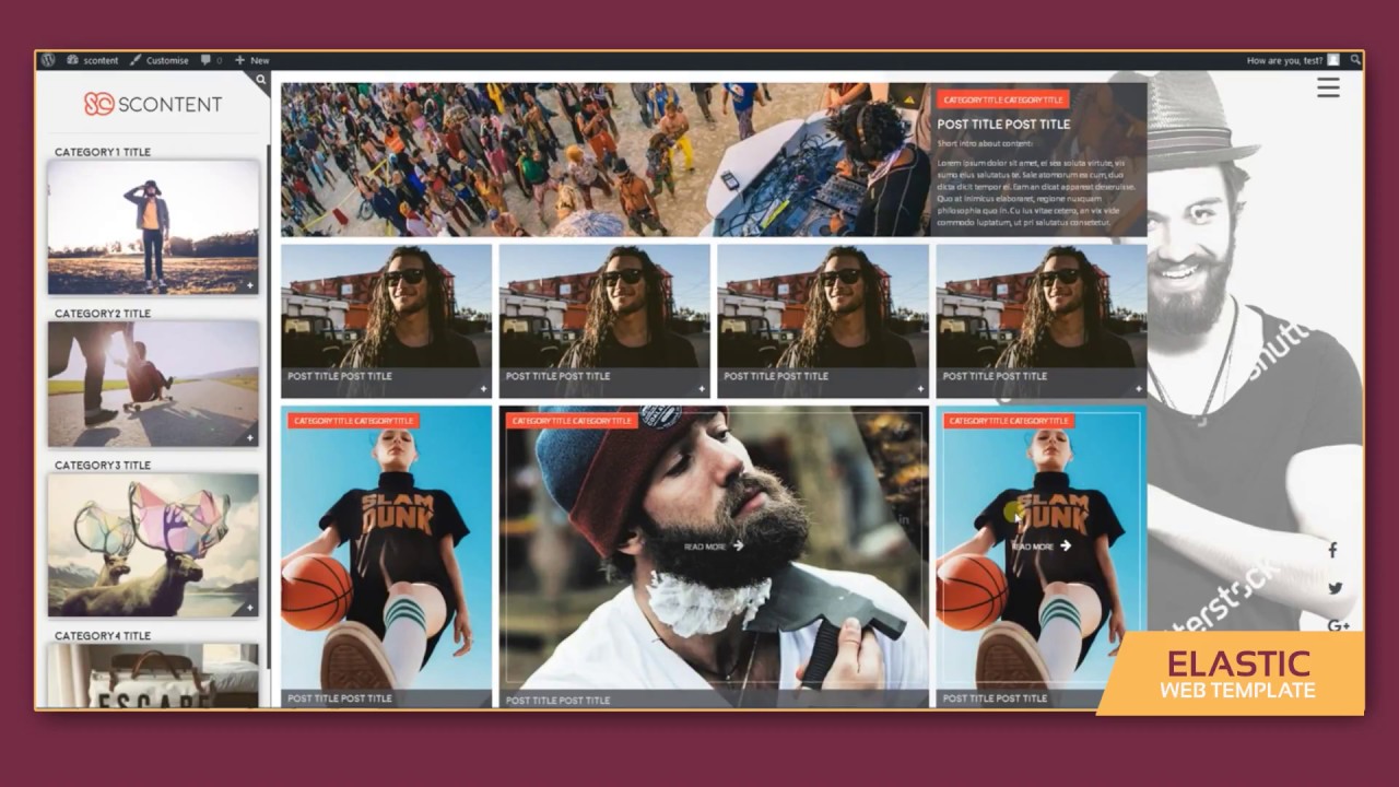 Elastic web template - YouTube