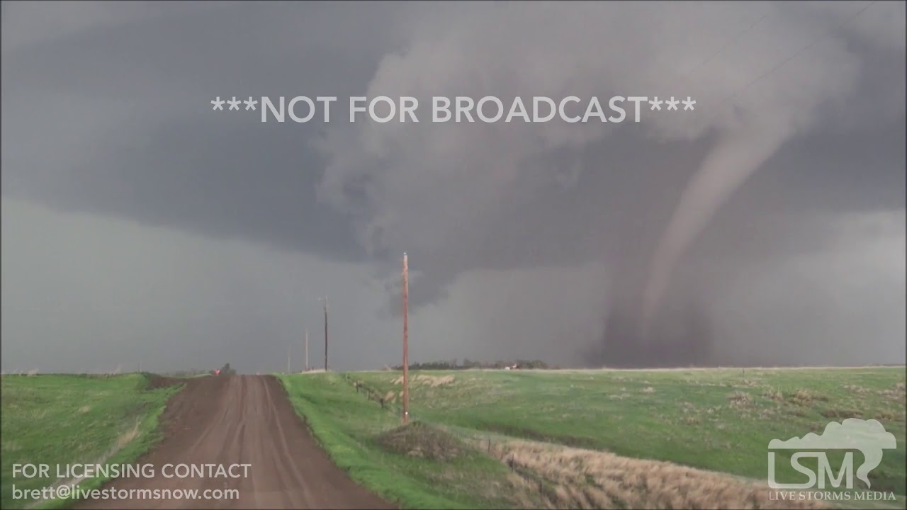 5-17-19 Stockville, NE - Elephant Trunk Tornado Close Range - YouTube