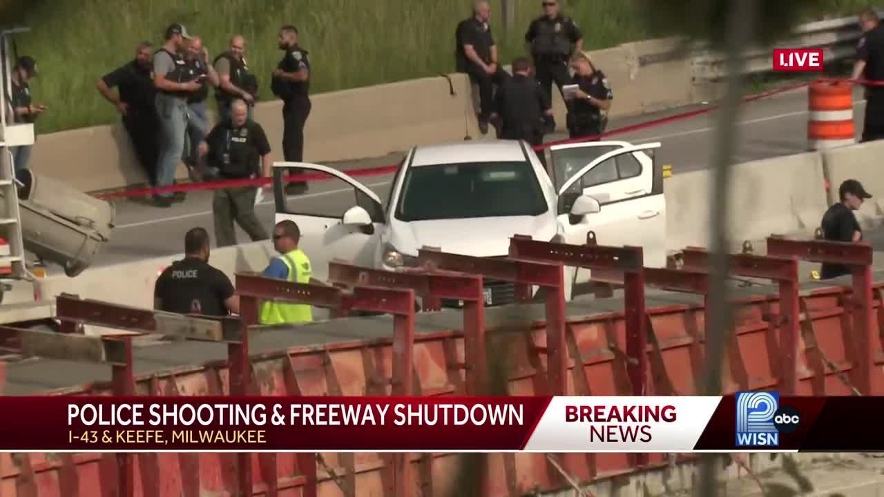 I-43 police chase, shooting on freeway - YouTube