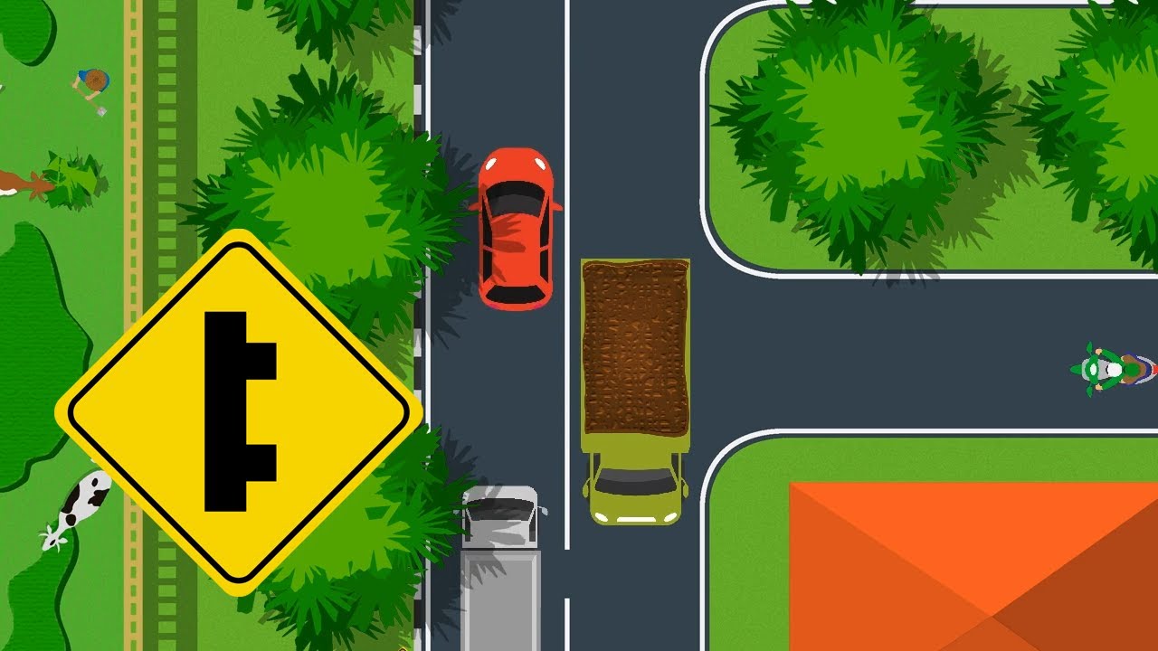 Rambu Lalu - Lintas | Rambu Peringatan Persimpangan Ganda Kanan Kanan ...