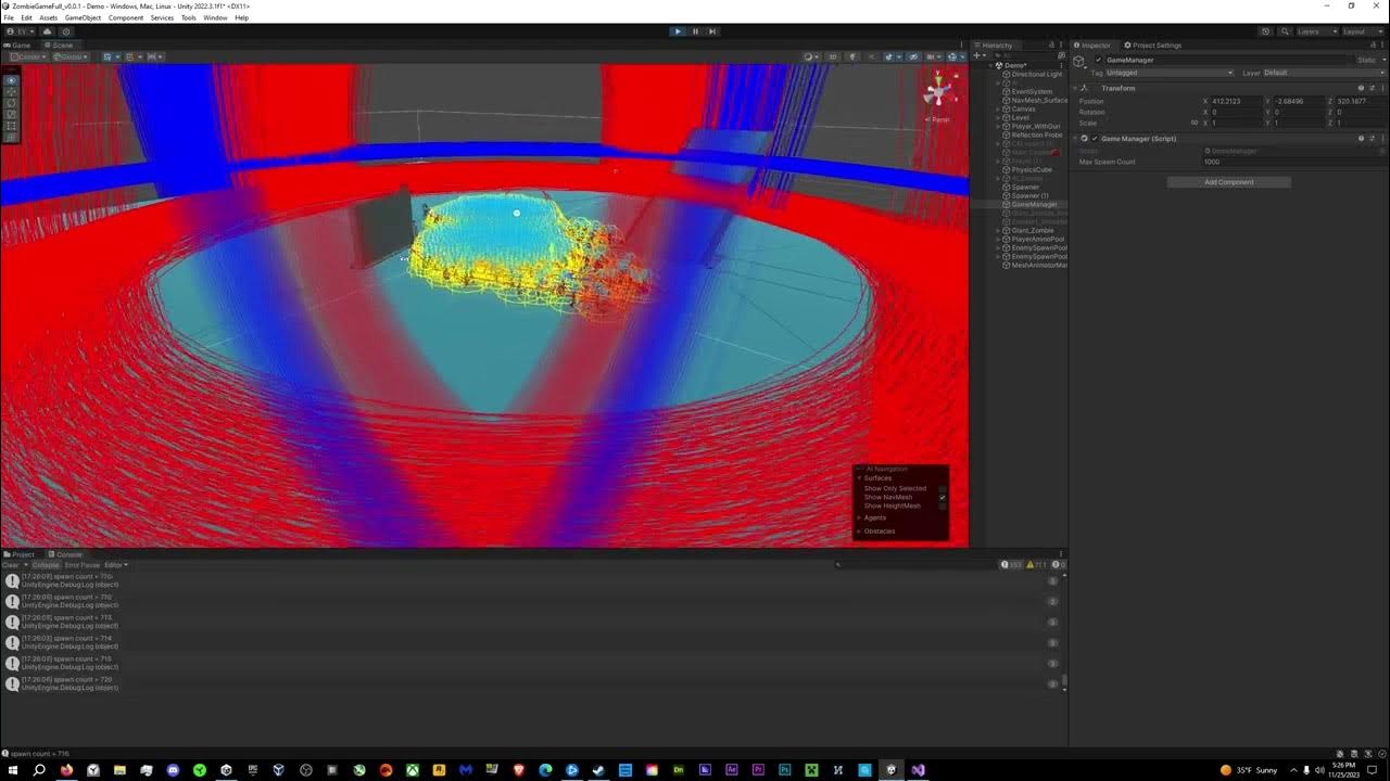 Spawning 1000 zombies with performance in unity using gpu instancing and object pooling - YouTube