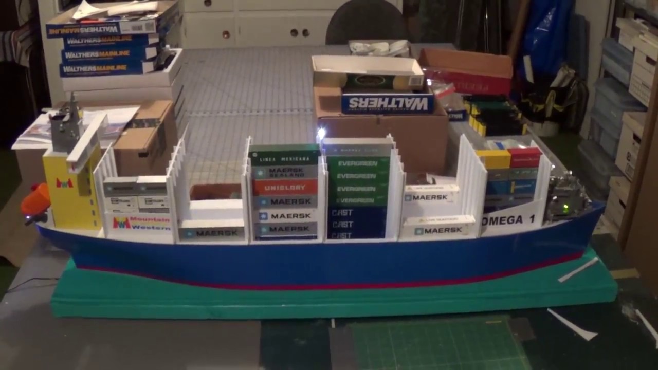 Ship Container build HO scale 2017 9 20 - YouTube