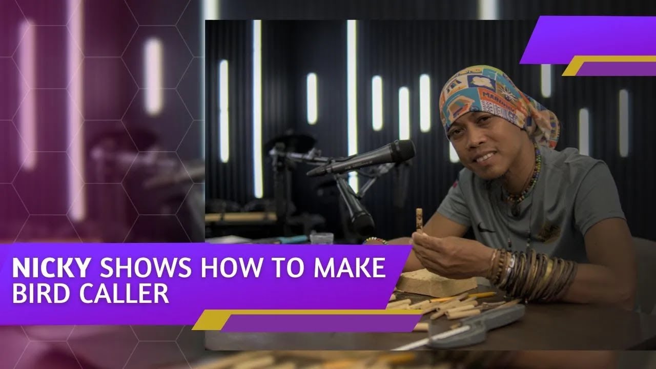 Nicky shares the art of making a bird caller - YouTube