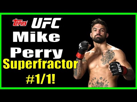 PLATINUM MIKE PERRY | #1/1 UFC Topps Chrome Superfractor! - YouTube