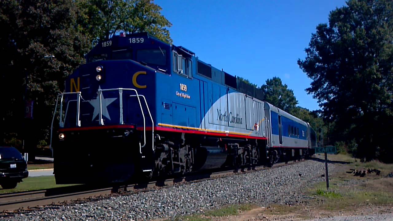 NCDOT 1859 Amtrak 75 Cary NC 3 Oct 11.mp4 - YouTube
