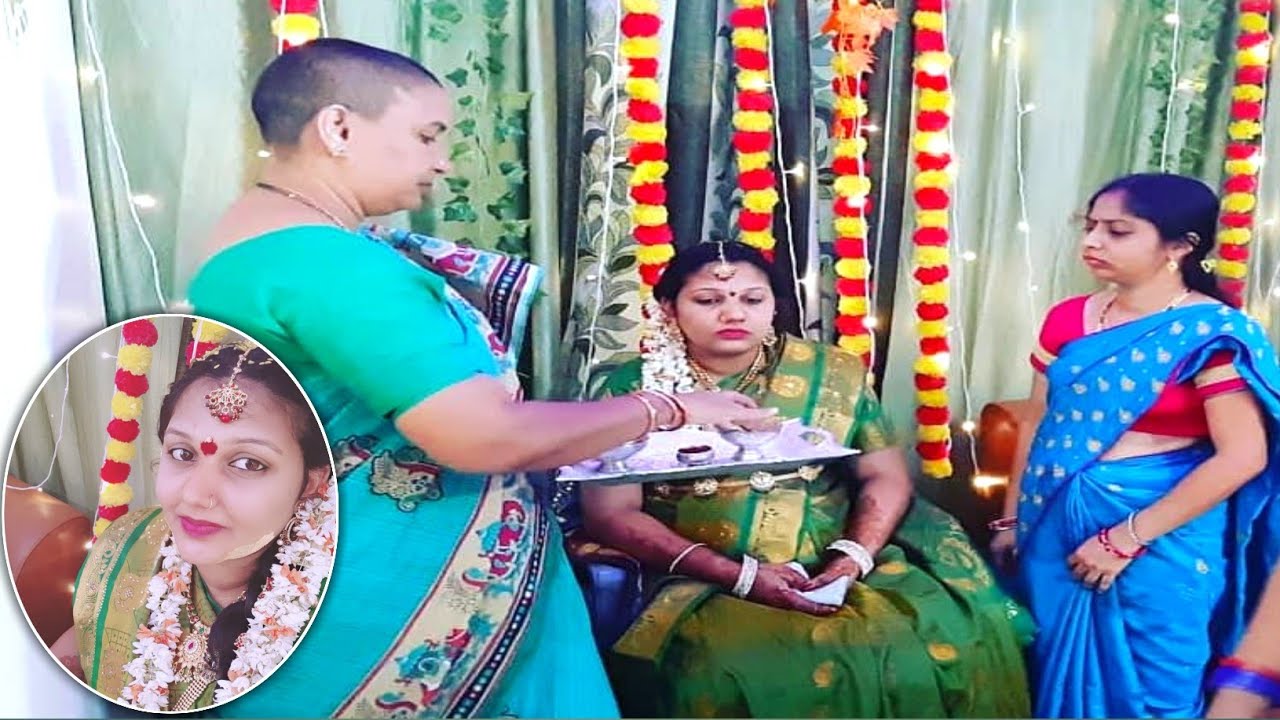 TRADITIONAL SEEMANTHAM FUNCTION| SIMPLE SEEMANTHAM| BABY SHOWER ...