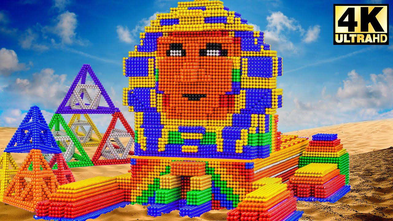 DIY - How To Build Great Sphinx of Giza from Magnetic Balls (ASMR ...