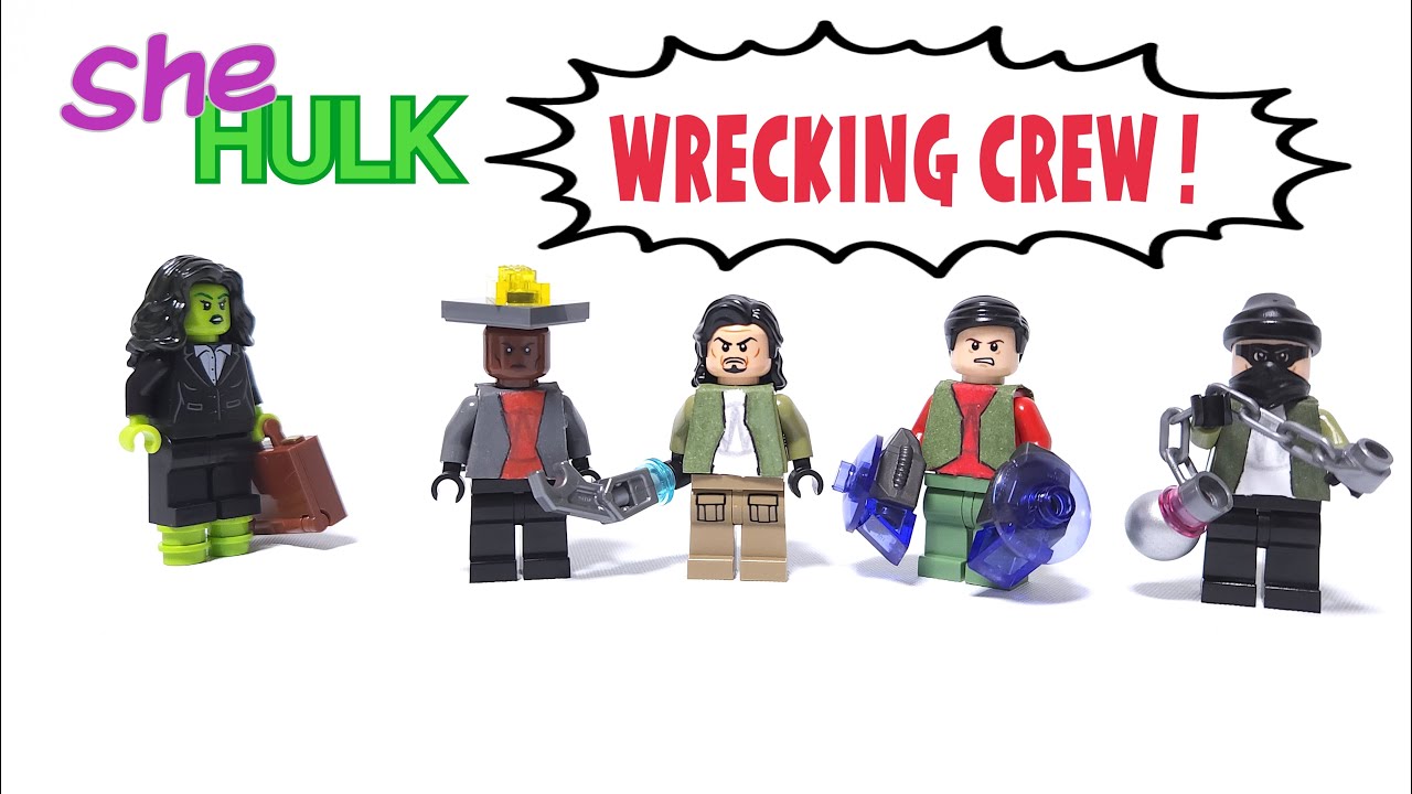 lego She-Hulk Wrecking Crew minifigures moc - YouTube