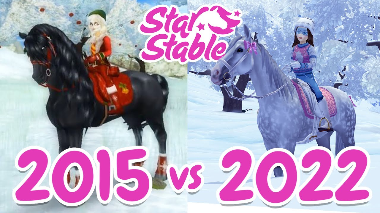 2015 VS 2022 SNOW IN JORVIK! *STAR STABLE WINTER UPDATE* ️ (SIDE BY ...