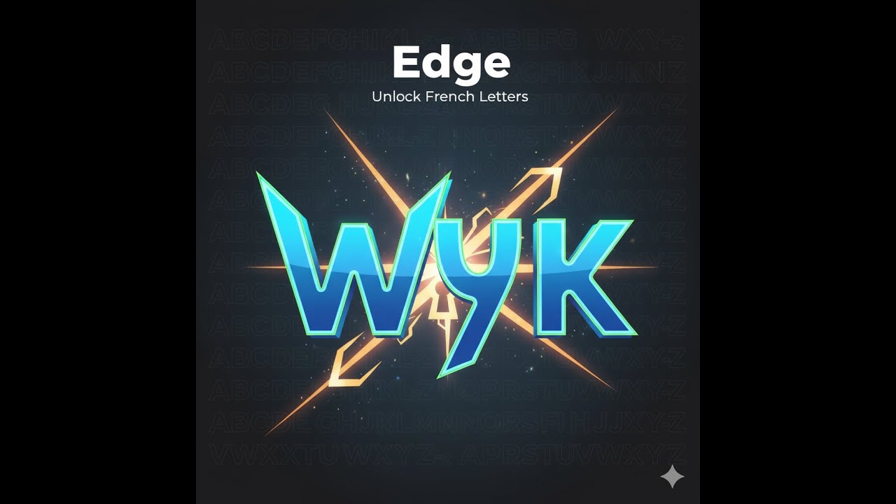 Alphabet Edge (A1) — Rare Letters W, Y, K Mastery - YouTube